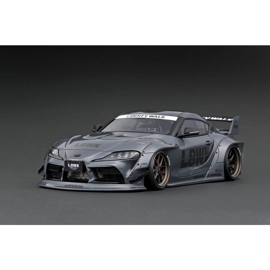 Jual 1/18 Ignition Model LB-Works Toyota Supra LBWK Gun Metallic Grey ...