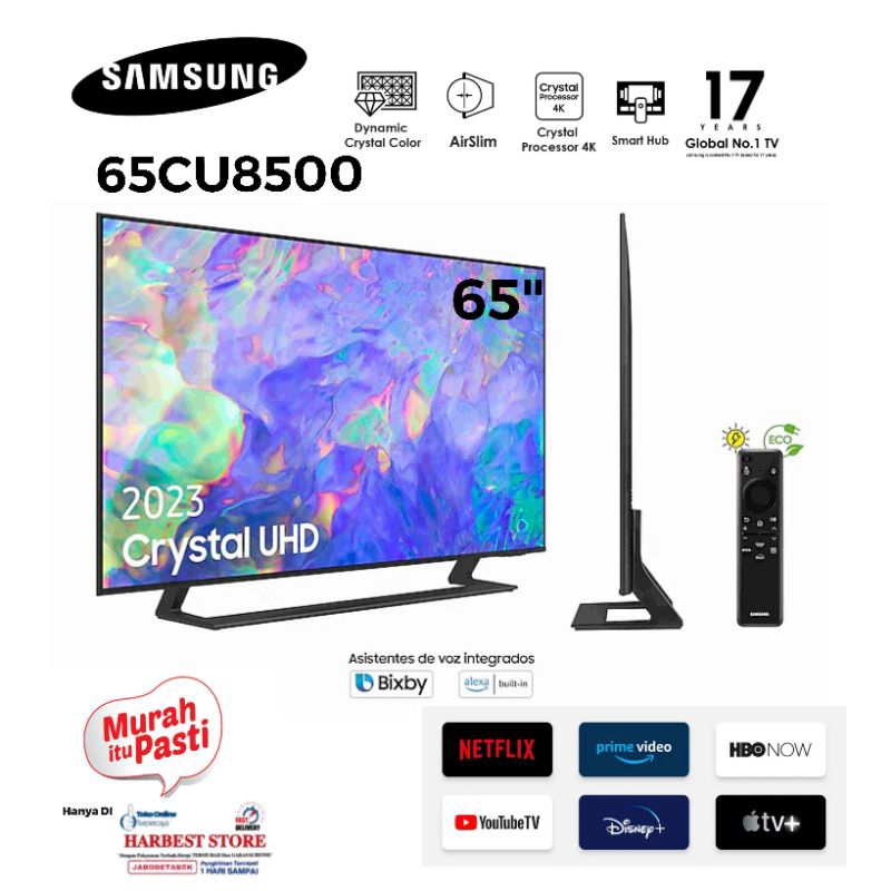 Jual SAMSUNG 65CU8500 / UA65CU8500 LED Smart TV [65 Inch] 4K Crystal UHD Garansi Resmi | Shopee ...