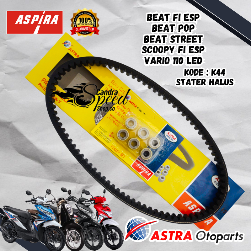 Jual Vanbelt V Belt Set Roller Beat Fi 2013 Beat Esp Beat New Beat ...