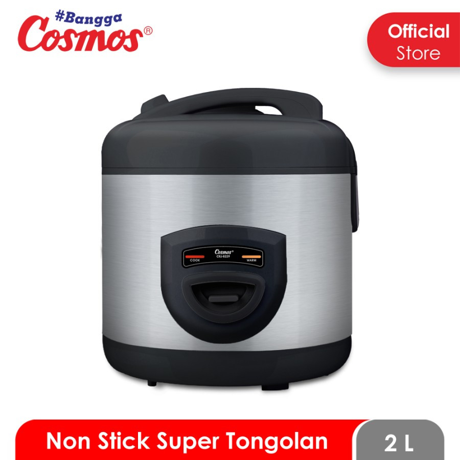 Jual Rice Cooker COSMOS BLACK SILVER 2 Liter magic com crj 8229 ...