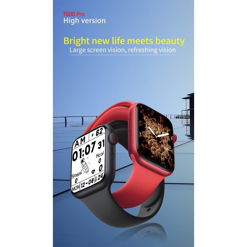 Jual Dennos T600 PRO Smart Watch 1,75" Jam Tangan Pintar Heart Rate ...