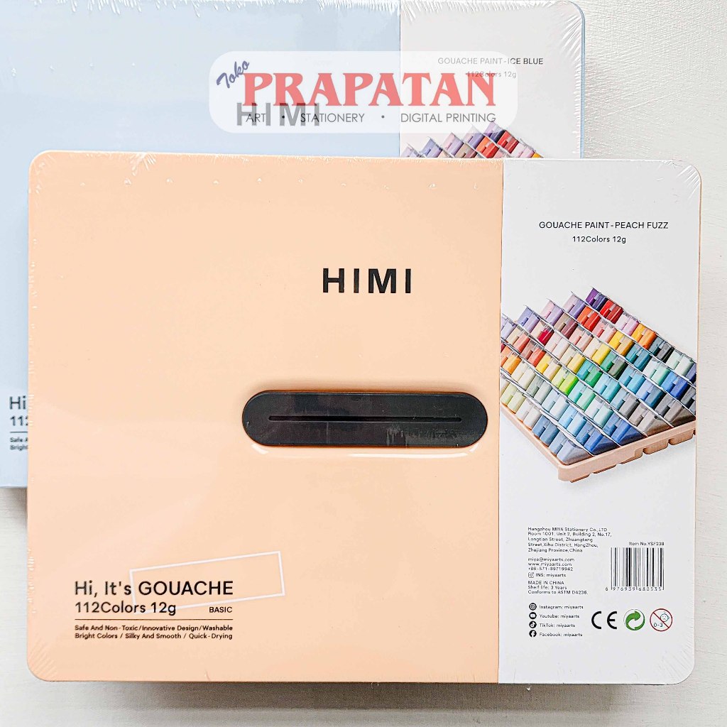 Jual Miya Himi Gouache 112 Colors x 12g | Cat Gouache | Shopee Indonesia