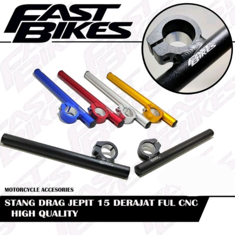 Jual Stang Jepit Drag 15 Derajat Bisa Untuk Motor Satria Fu Ninja R RR ...