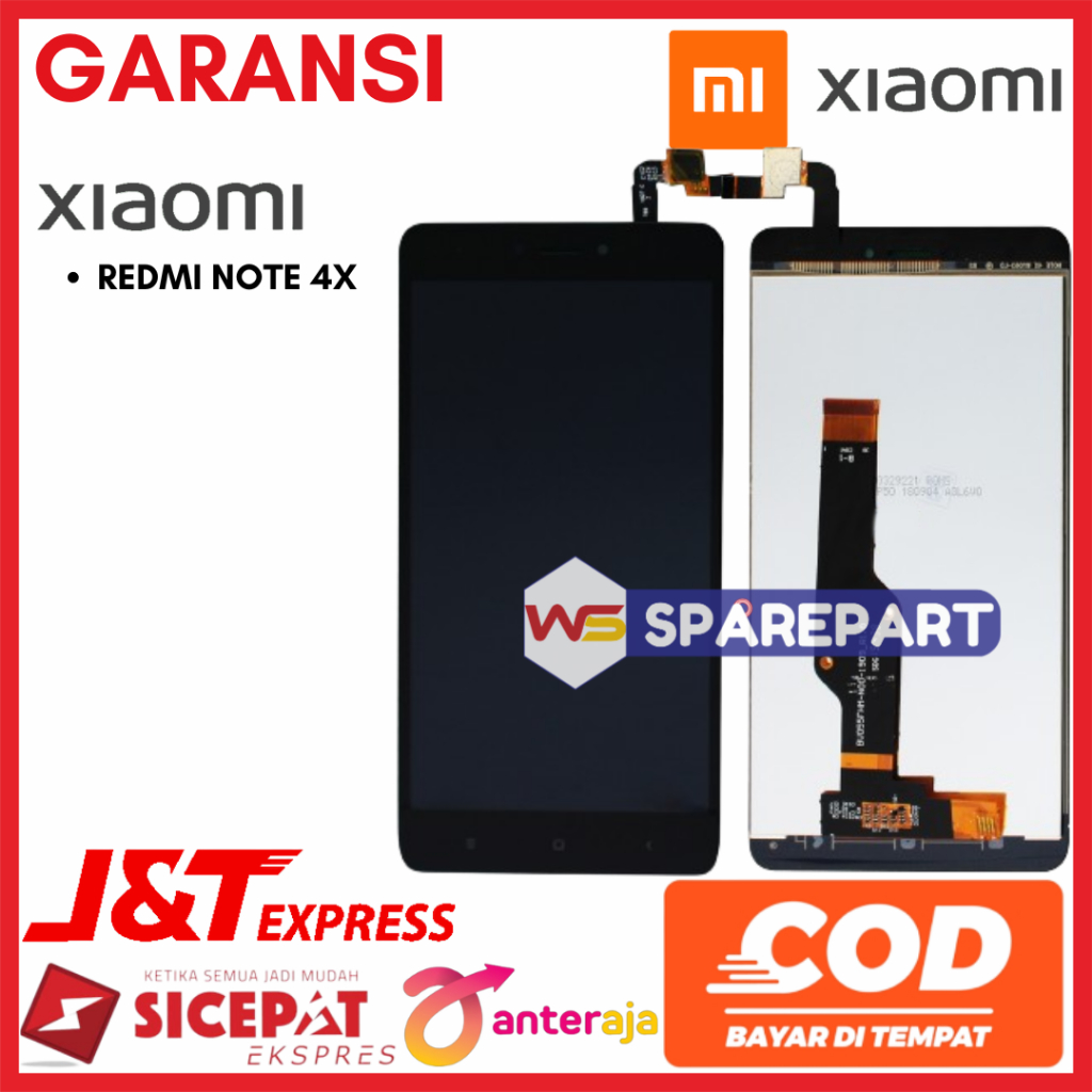 Jual LCD XIAOMI REDMI NOTE 4X SNAPDRAGON - ORIGINAL FULLSET | Shopee ...