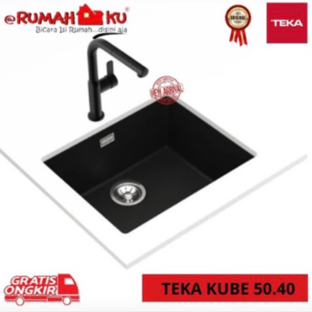 Jual KITCHEN SINK TEKA KUBE 50 40 TG BLACK MATT UNDERMOUNT BAK CUCI ...