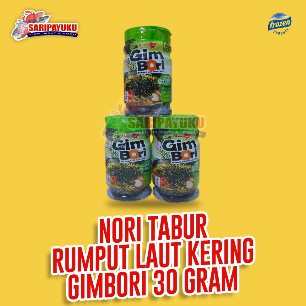 Jual Nori Tabur Rumput Laut Kering Gimbori 30 gram | Shopee Indonesia