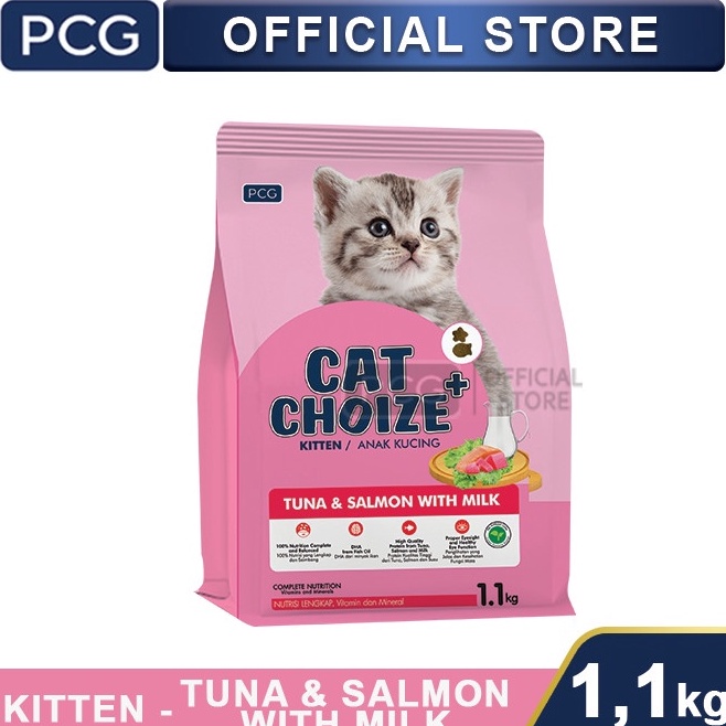 Jual Buruan Order Cat Choize Plus Dry Kitten Food Tuna Salmon With Milk ...