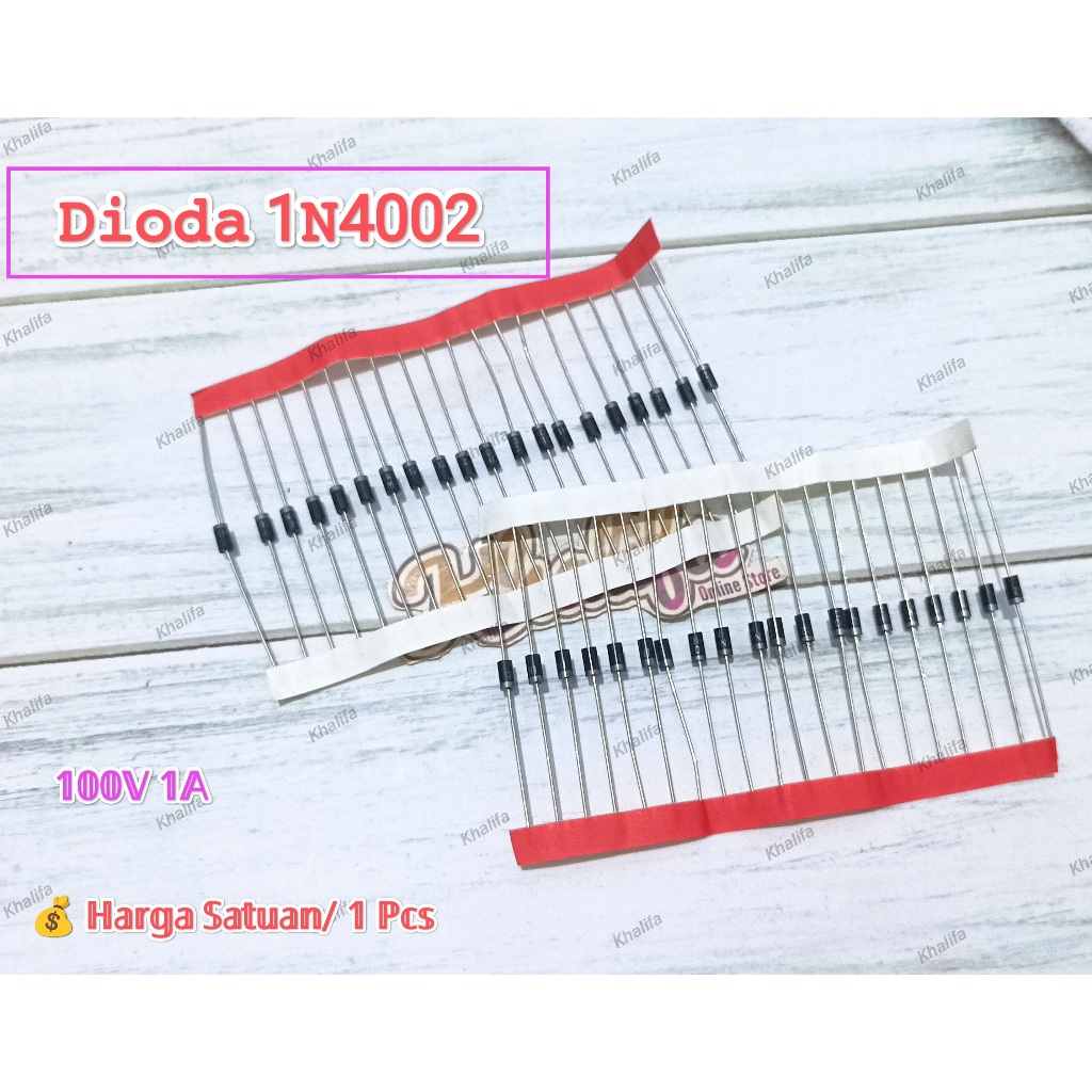 Jual Dioda 1N4002 DO41D-41 DIP Rectifier Diode 1A 100V DO-41 IN4002 IN ...