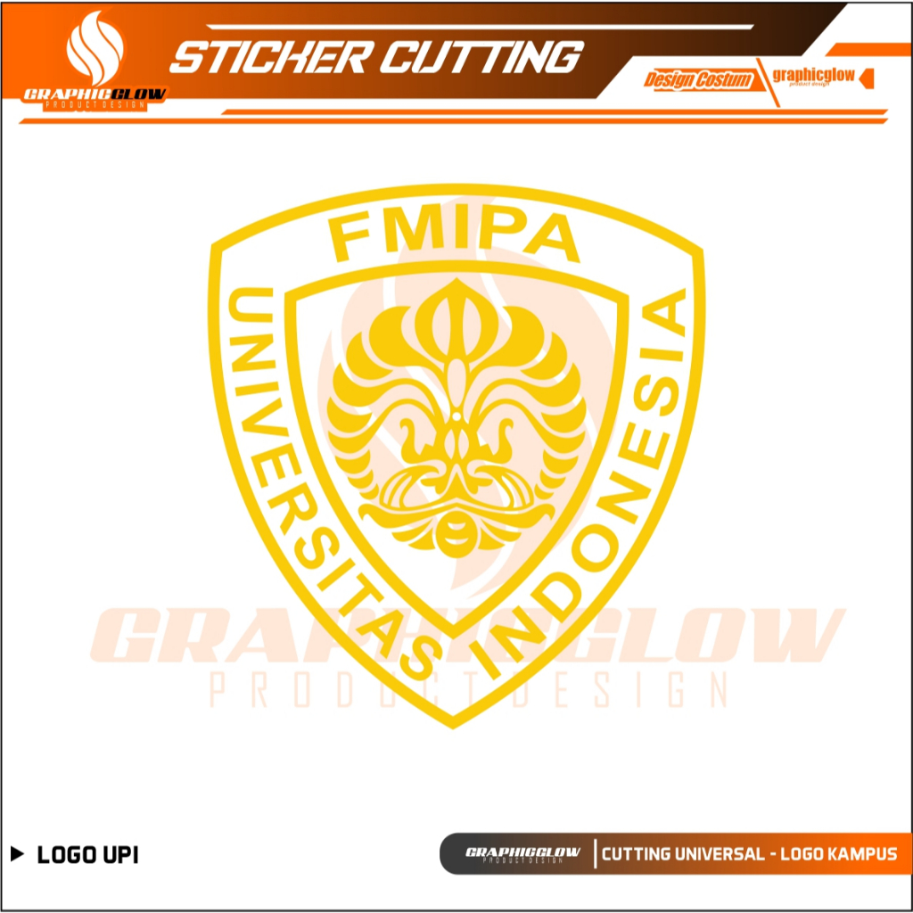 Jual STICKER KAMPUS FAKULTAS FMIPAI ; UNIVERSITAS INDONESIA STIKER KACA ...