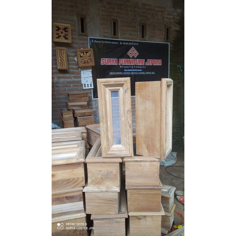 Jual LOSTER KAYU JATI BOVEN ROSTER UKURAN 50X10,33X17,30X15 PAKE KASA ...