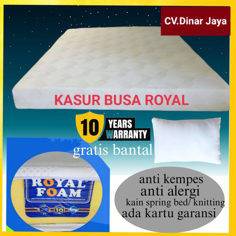Jual Kasur Busa Royal Foam UK 160X200 Tebal 14 Kain KNITTING Spring Bed ...