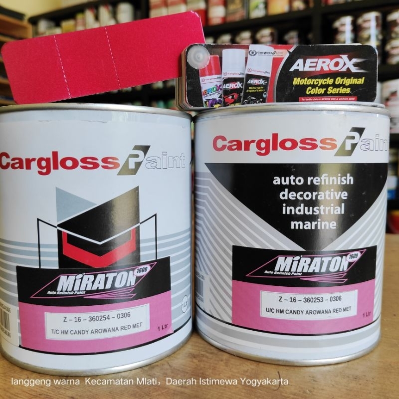 Jual Cat Cargloss Miraton U/C T/C HM Candy Arowana Red / Merah Candy ...