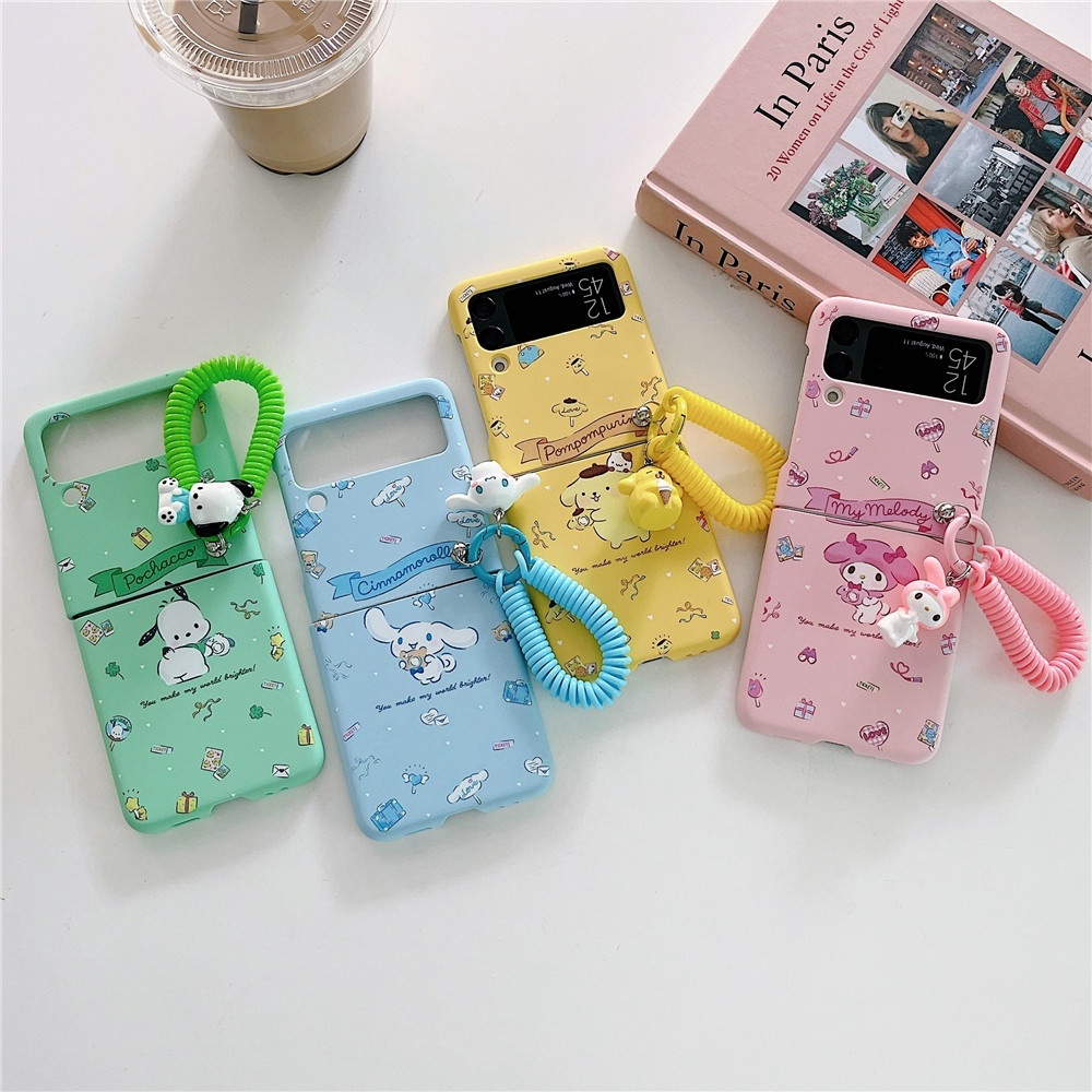 Jual For Samsung Galaxy Z Flip 5 Sanrio Bracelet Hard Case Z Flip 4 ...