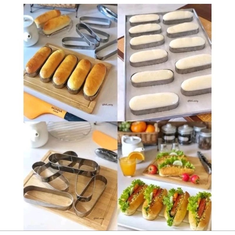 Jual RING HOT DOG STAINLESS ISI 5 PCS // RING ROTI LONGJOHN //LOYANG ...