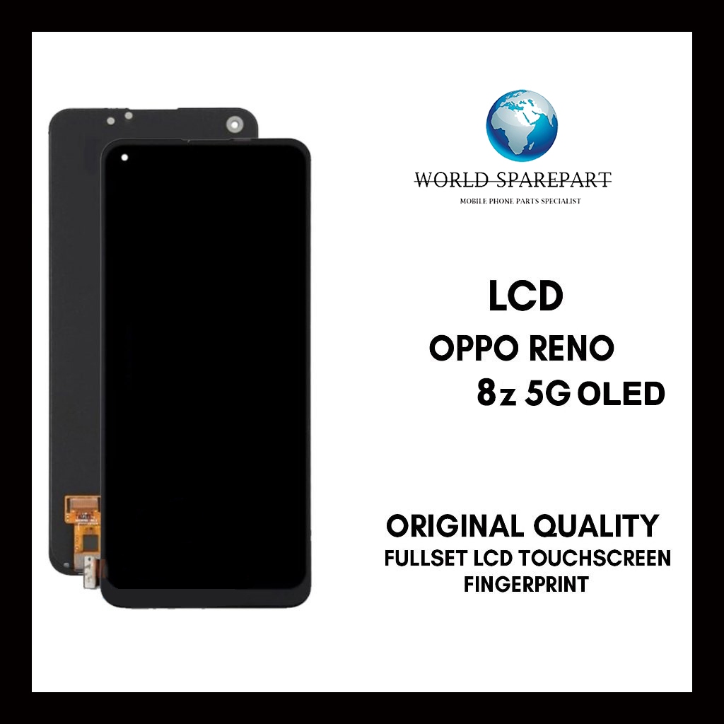 Jual LCD RENO 8z 5G OLED FINGERPRINT Fullset Touchscreen ORIGINAL 100% Garansi 1 Bulan Gratis ...