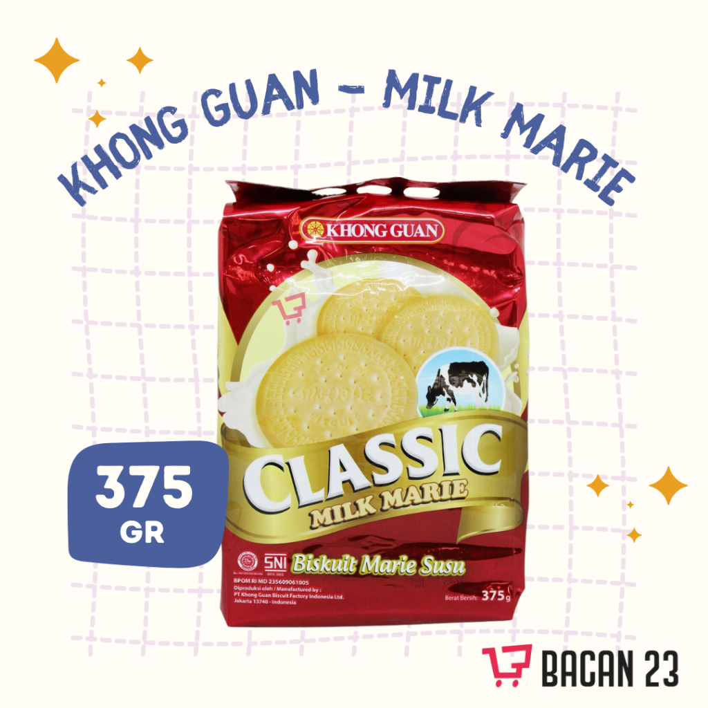 Jual Khong Guan Classic Milk Marie 9375 gr) Biskuit Marie Susu | Shopee Indonesia