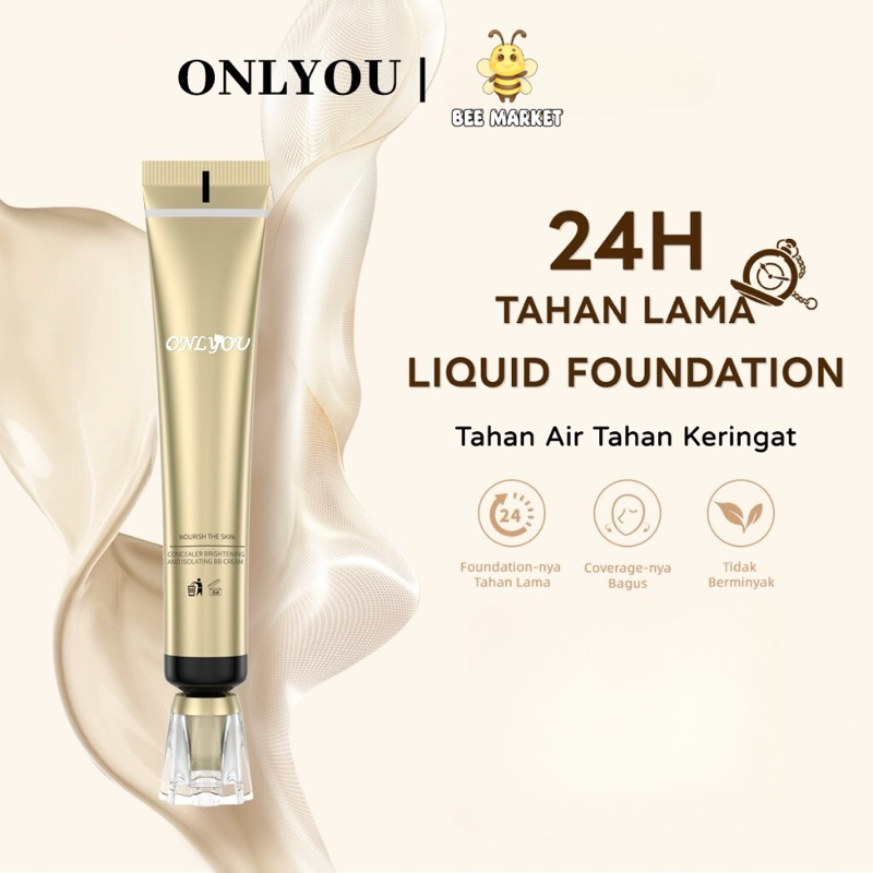 Jual ONLYOU Foundation Untuk mengecilkan pori- pori BB cream oil makeup ...