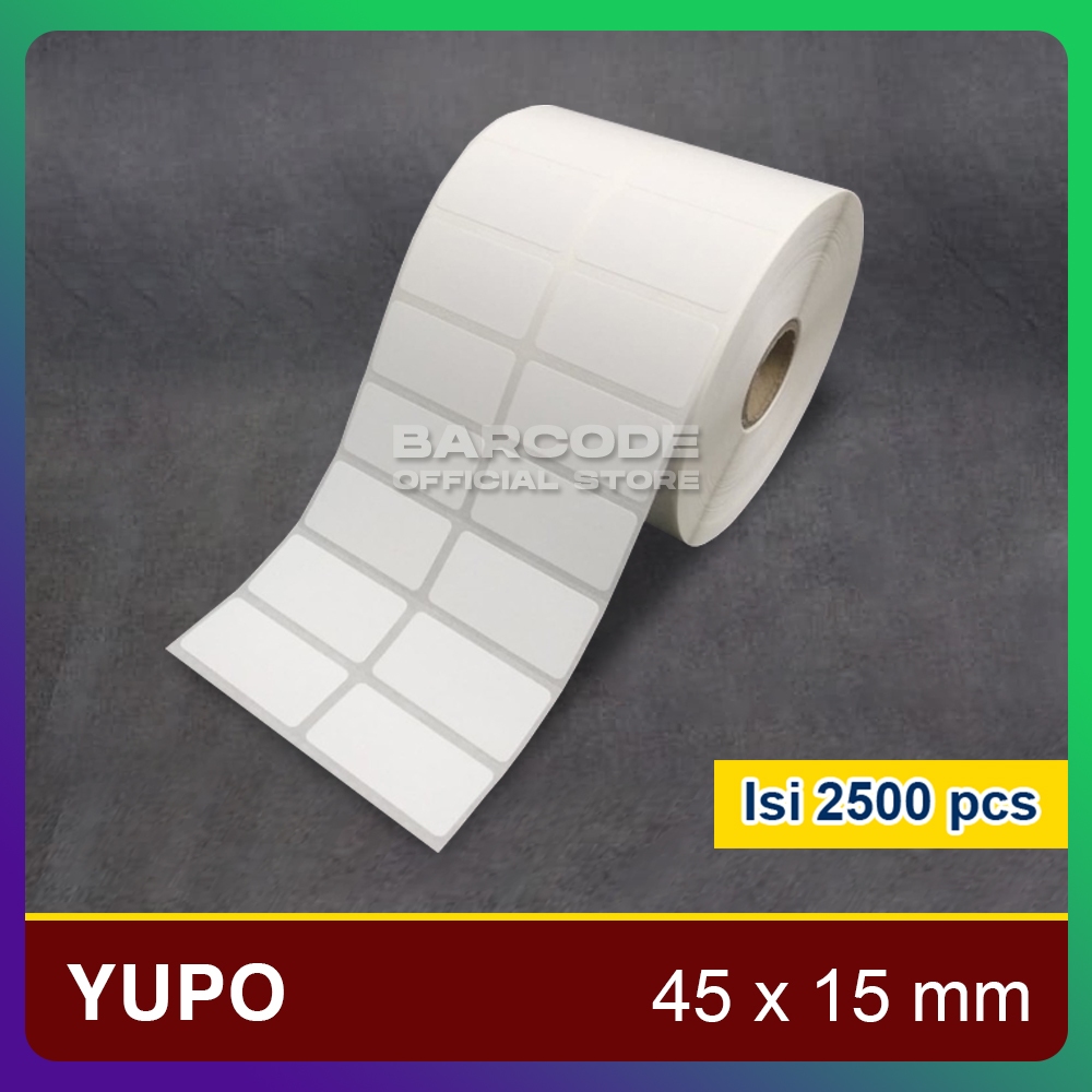 Jual Custom Label 45x15 Yupo 2 Line isi 2500pcs 45 x 15 mm Kertas ...