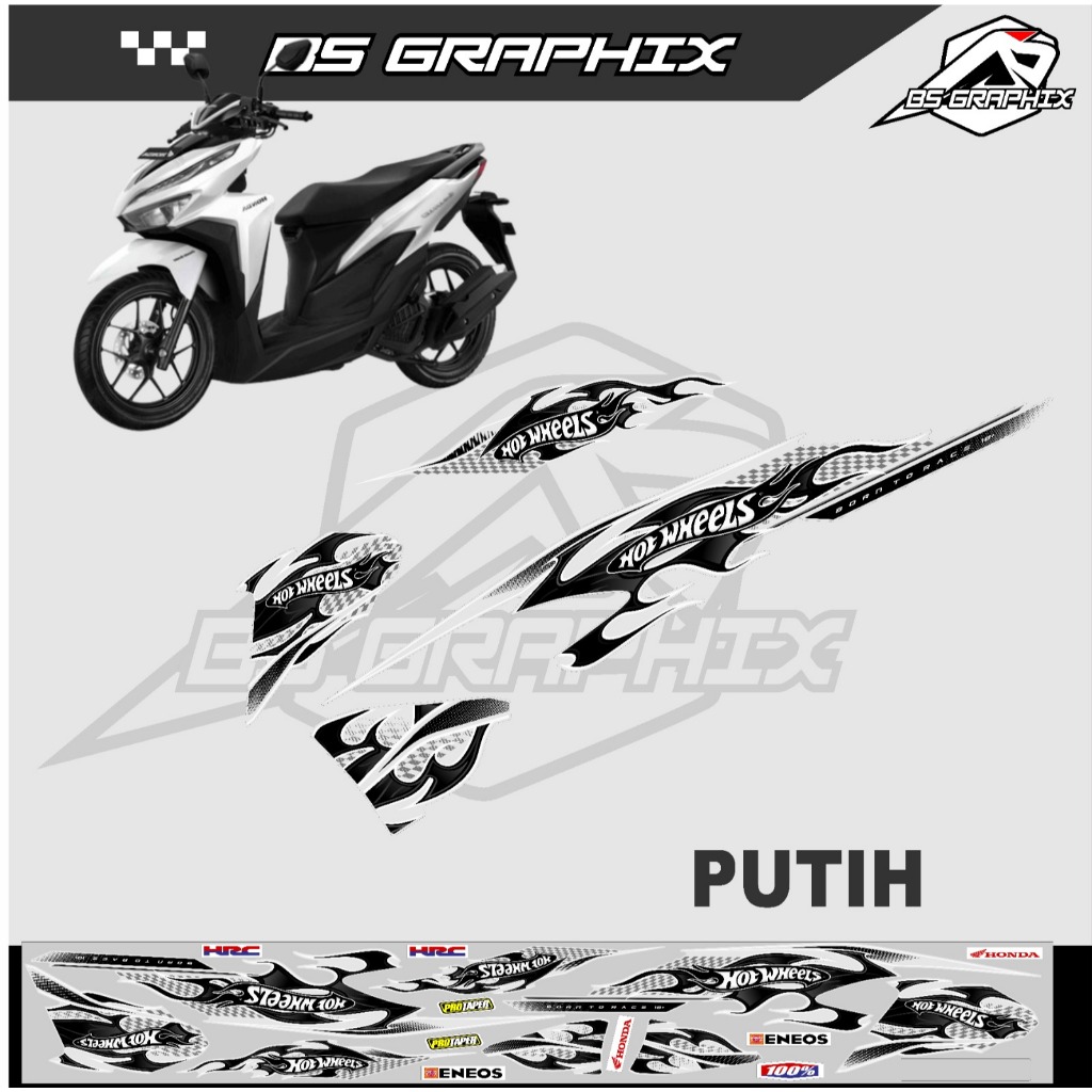 Jual STRIPING STICKER VINYL VARIO 2018 - 2020 MOTIF API HOTWHEELS KODE ...