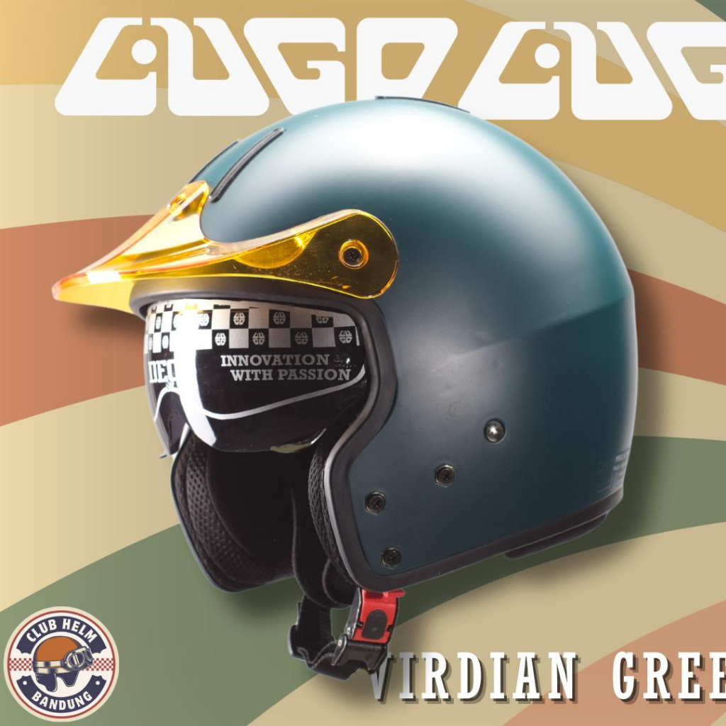 Jual Helm Retro Dewasa Premium LUGO DECO untuk Pria Wanita Laki Laki ...