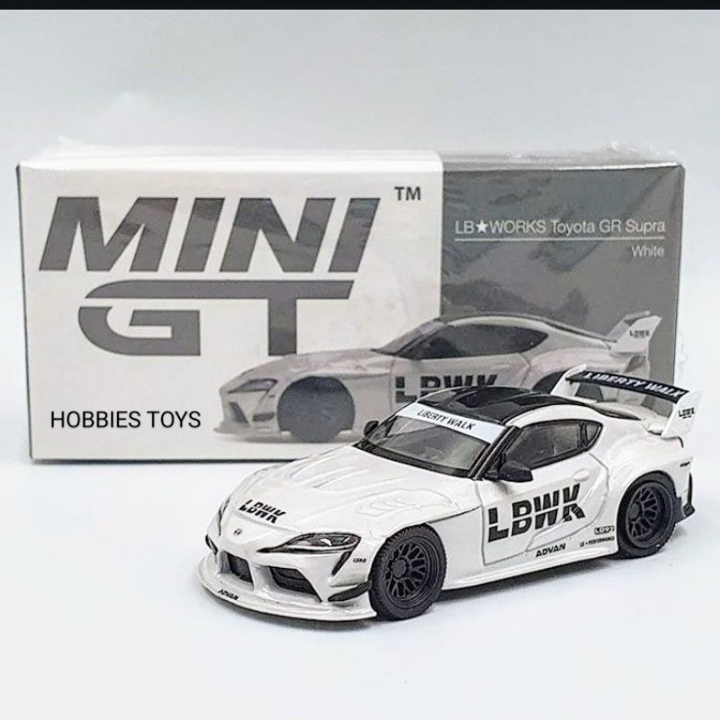 Jual Mini GT 235 LBWK Liberty Works Toyota GR Supra White | Shopee ...