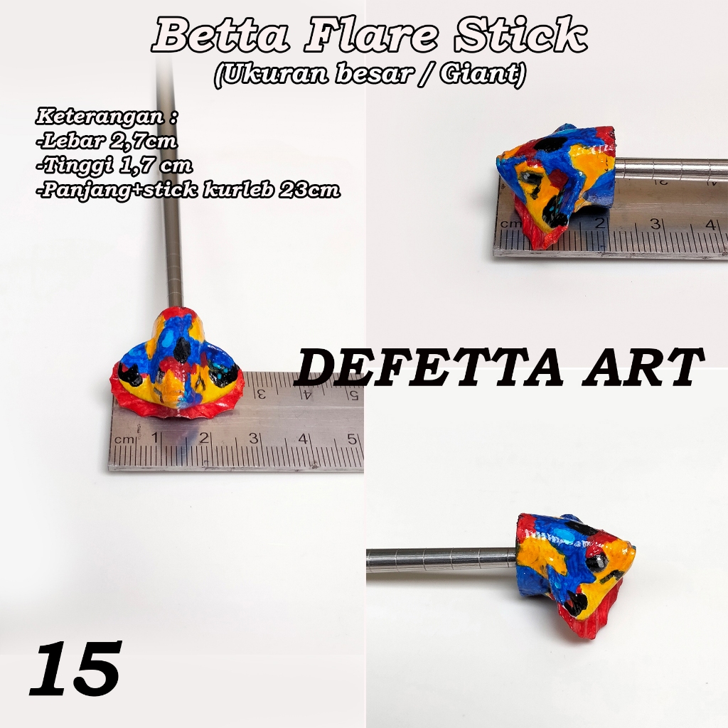 Jual BETTA FLARE STICK 4D / STIK MENTAL IKAN CUPANG 15 (Khusus GIANT ...