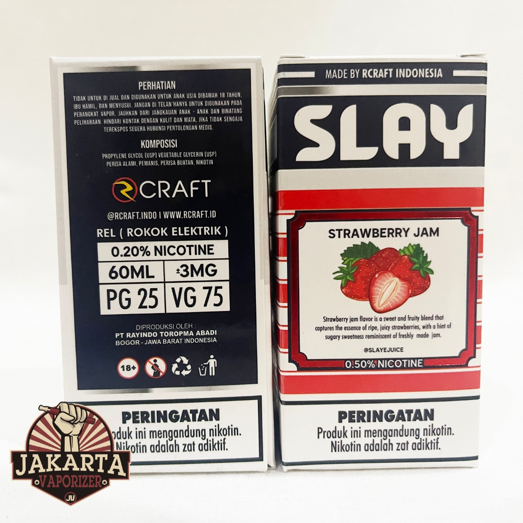 Jual SLAY STRAWBERRY JAM 60ML 3MG 6MG BY RCRAFT | Shopee Indonesia