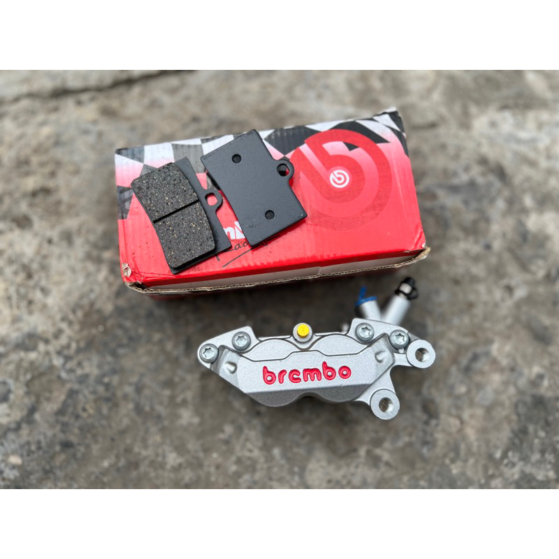Jual Kaliper 4 Piston Brembo Big Pot Axial Kanan Universal semua motor | Shopee Indonesia