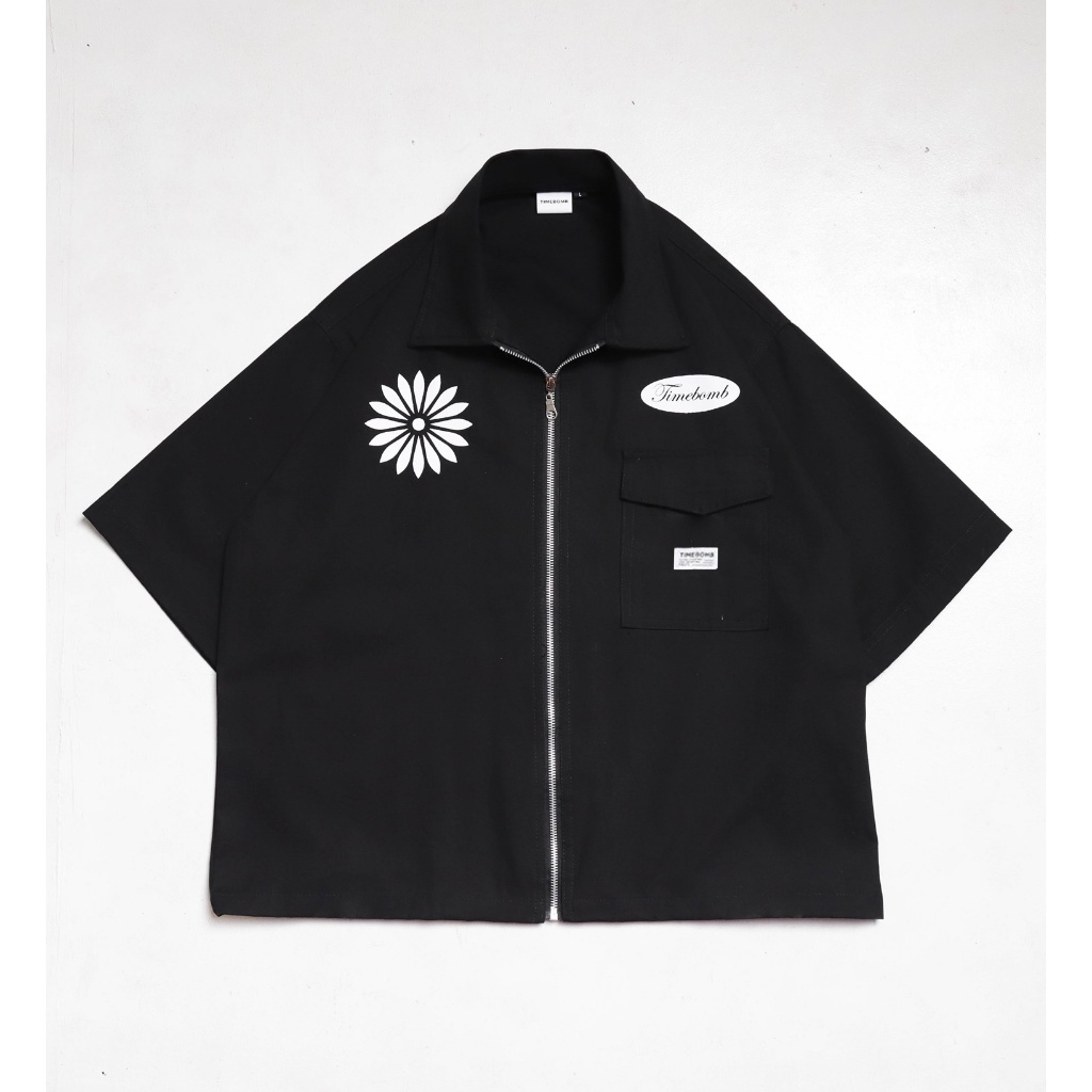 Jual Timebomb Workshirt - Kemeja Lengan Pendek - Crop Boxy Unisex ...