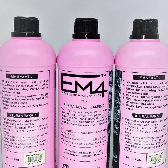 Jual Pupuk Organik EM4 Perikanan dan Tambak 1 liter Bakteri Starter ...