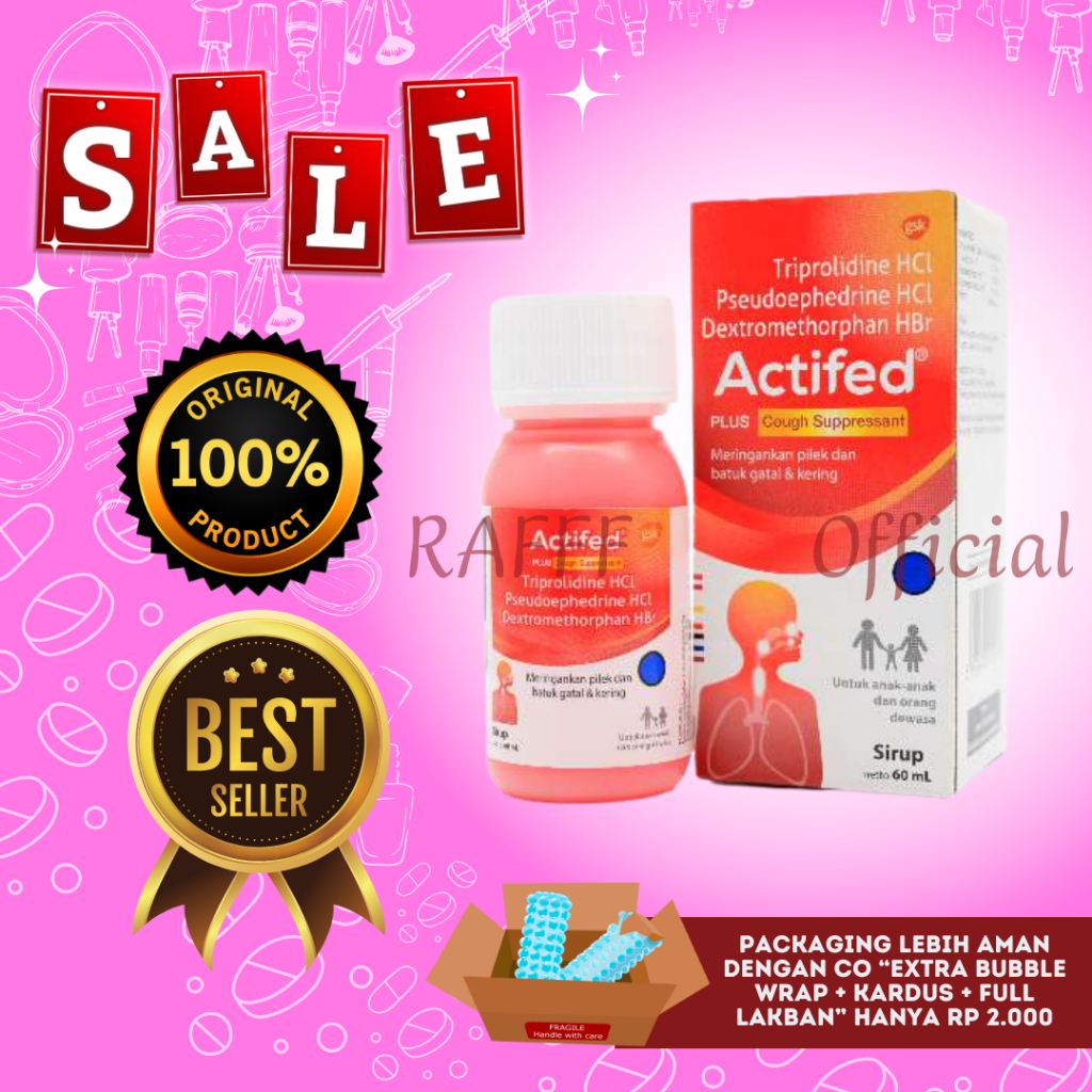 Jual ACTIFED PLUS COUGH SUPPRESSANT SYRUP 60 ML | Shopee Indonesia