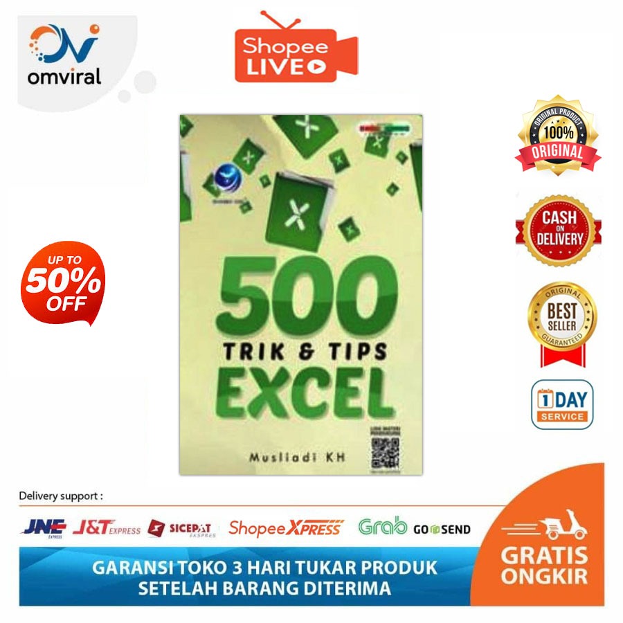 Jual Buku Rumus dan Fungsi Belajar 500 Trik Dan Tips Excel Lengkap Penulis Musliadi Penerbit ...