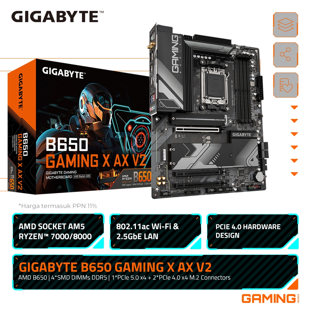 Jual Gigabyte B650 GAMING X AX V2 | Shopee Indonesia