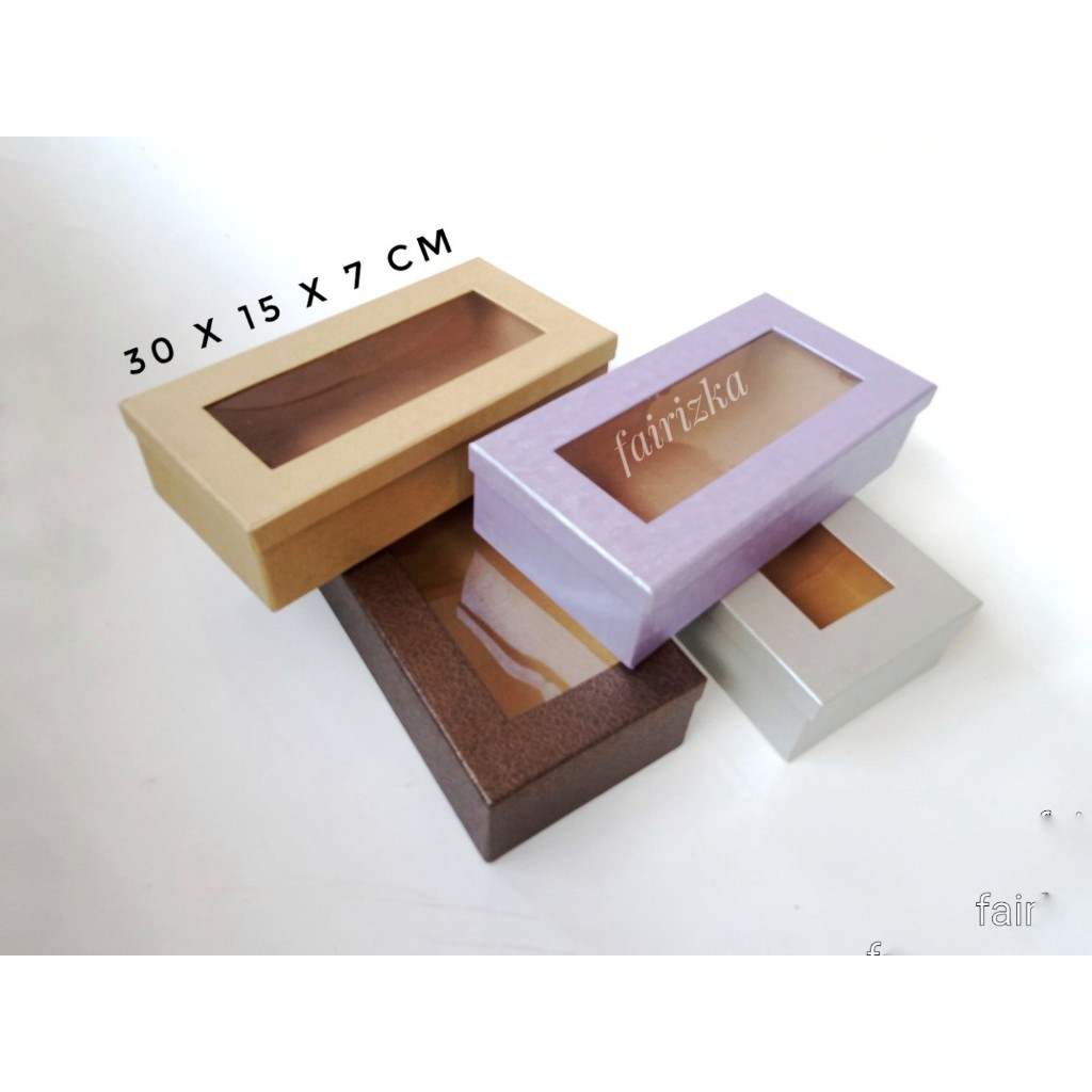 Jual Beli min.2pcs Box Kotak Kado Mewah lapis Wallpaper 30*15*7,5 cm ...