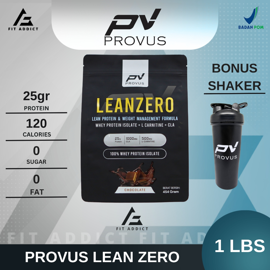 Jual PROVUS LEAN ZERO 1 LB LBS 1LB 1LBS 100% WHEY PROTEIN ISOLATE ...