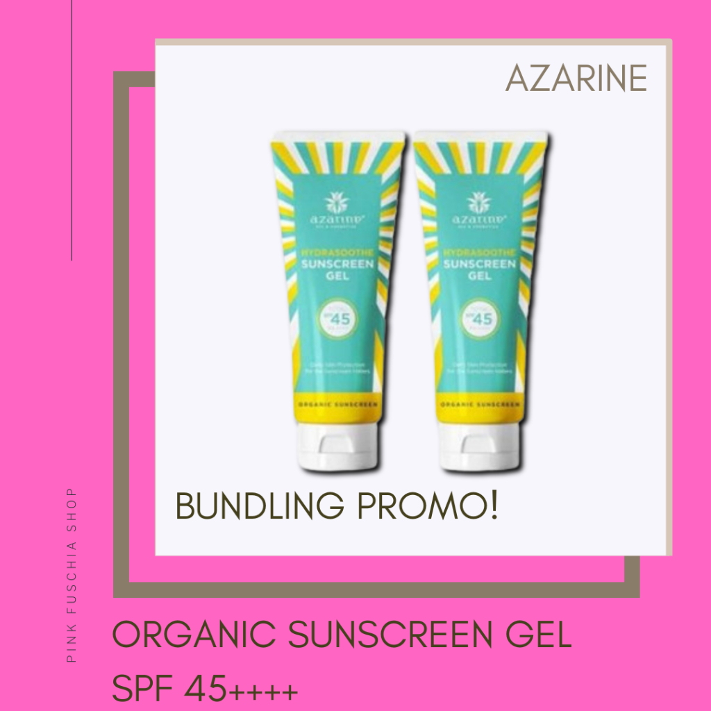 Jual (TWIN PACK) (KEMASAN LAMA) Azarine Hydrasoothe Sunscreen Gel SPF ...