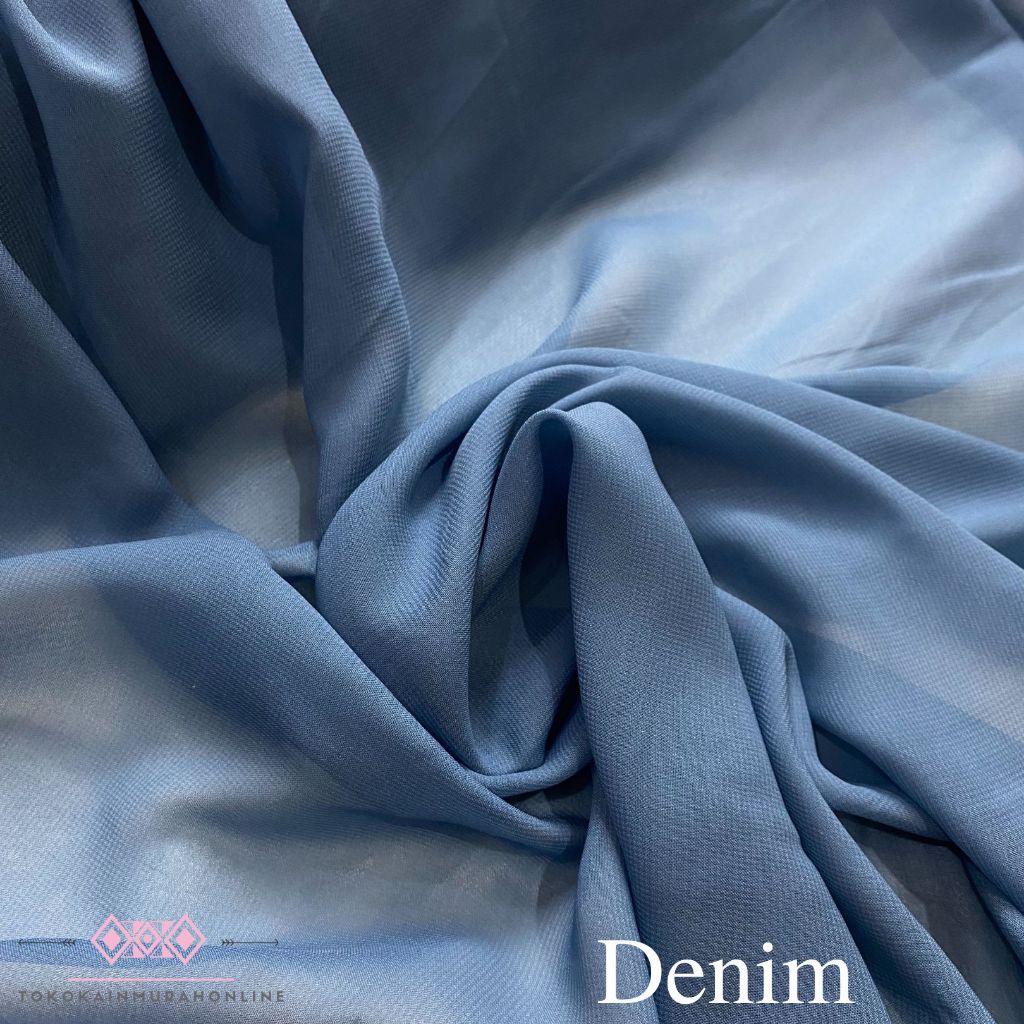 Jual Kain Hijab Polycotton Bella-Square Double Hycount Pashmina Original 100% Double Siffon ...