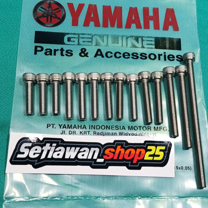 Jual Baut stainless L Blok Mesin Bak kopling Magnet FIZR F1ZR Force One | Shopee Indonesia