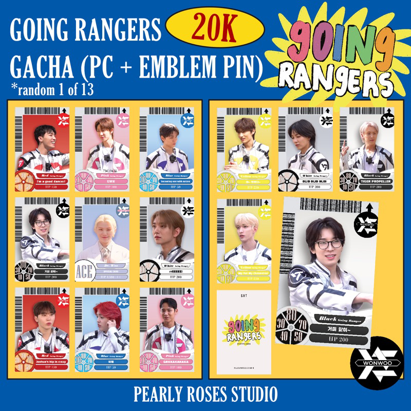 Jual Going Rangers Pin Emblem and Gamecard Gacha (fanmade) | Shopee Indonesia