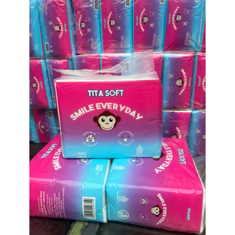 Jual Tissue titasoft 600 sheet - tissue tita soft 600 sheet - 2 ply ...