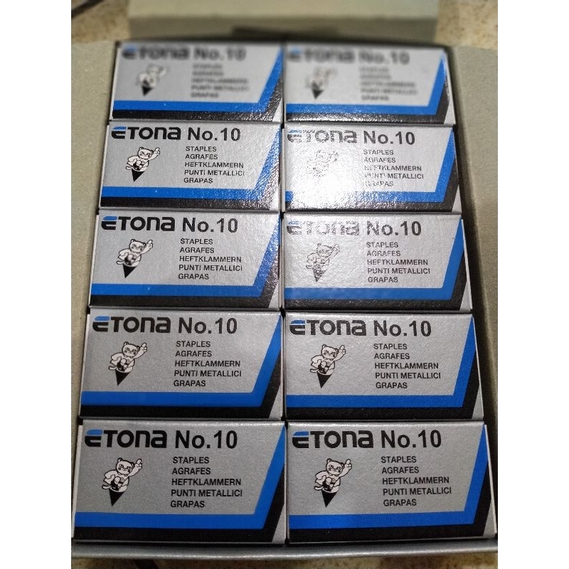 Jual 10 dus kecil \ Atom etona \ Staples no.10 \ isi hekter kecil ...