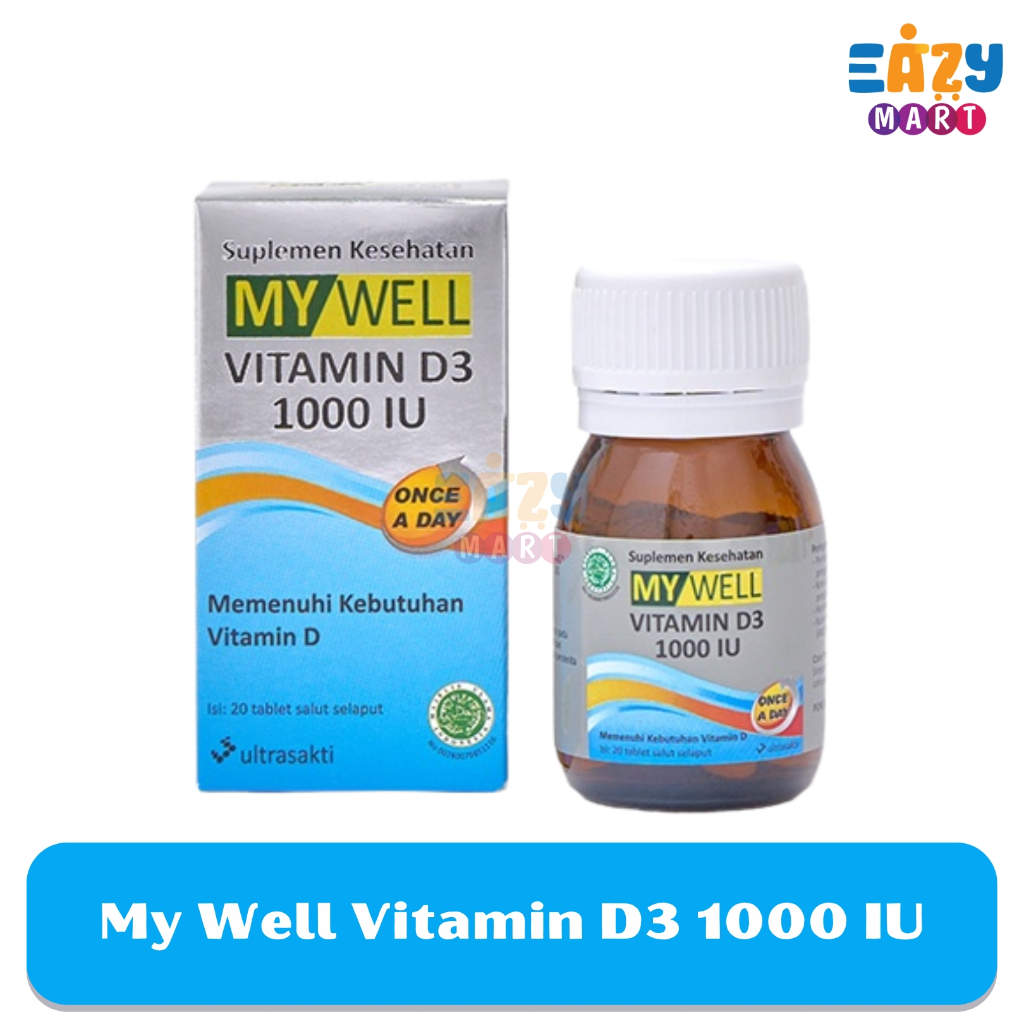 Jual My Well Vitamin D3 1000 IU - Vitamin D | Shopee Indonesia
