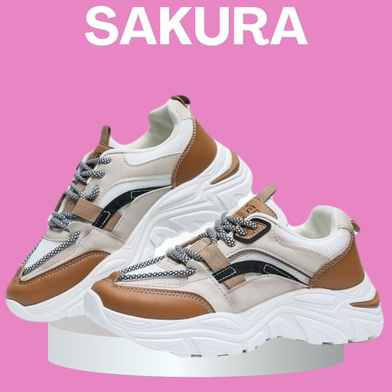 Jual SAKURA Sepatu 9713 Sneakers Wanita Putih Sepatu Olahraga Kekinian ...