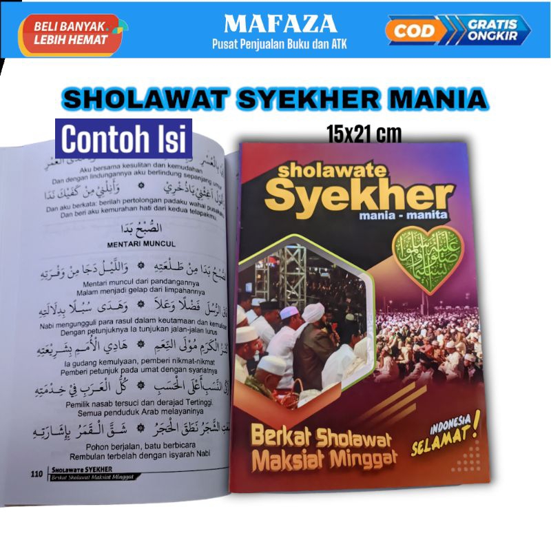 Jual SHOLAWAT SYEKHER MANIA DAN TERJEMAH ORIGINAL SOLAWAT MANITA ...