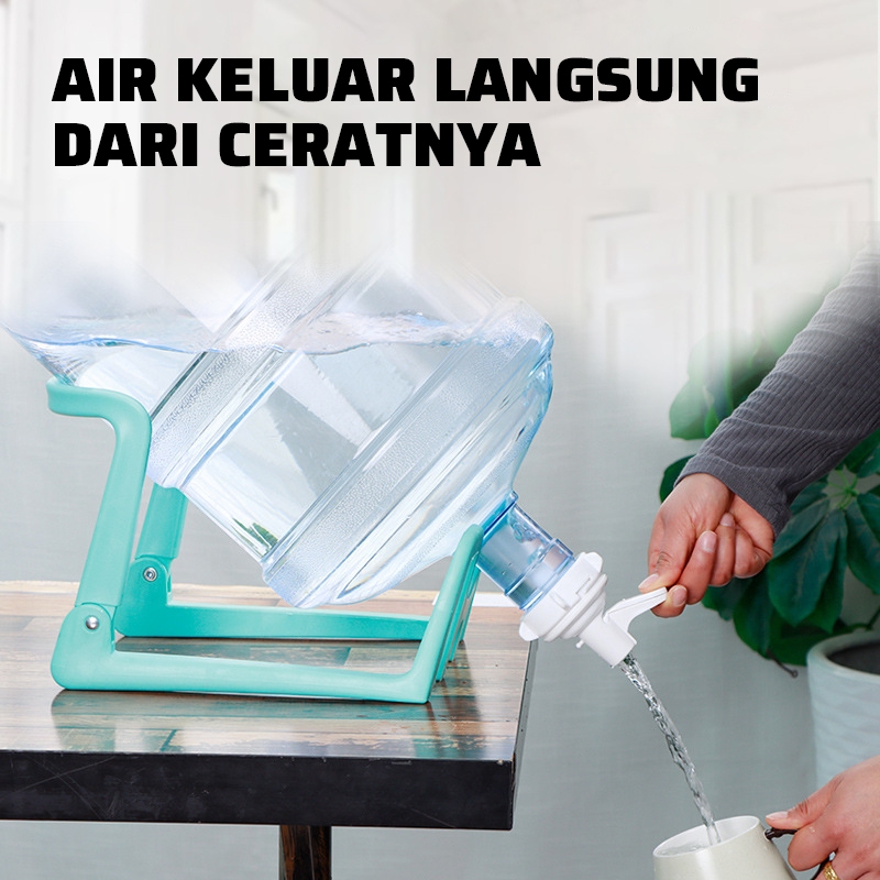 Jual Rak Galon Kran Air Minum Rack Aqua Set Kran Galon / Keran Tutup ...