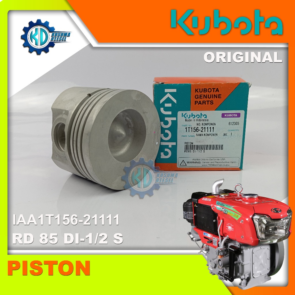 Jual PISTON RD 85 DI - 1/2 S - SEKER - SEHER - KUBOTA DIESEL - SPAREPART KUBOTA - ORIGINAL ...