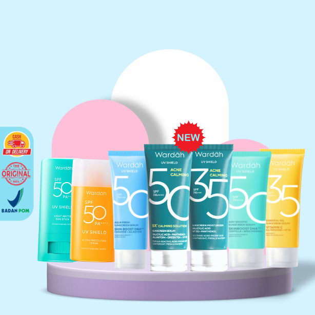 Jual Najmia 3 - Wardah UV Shield Series Aqua fresh essence Active Protection Serum SPF50 40ml ...
