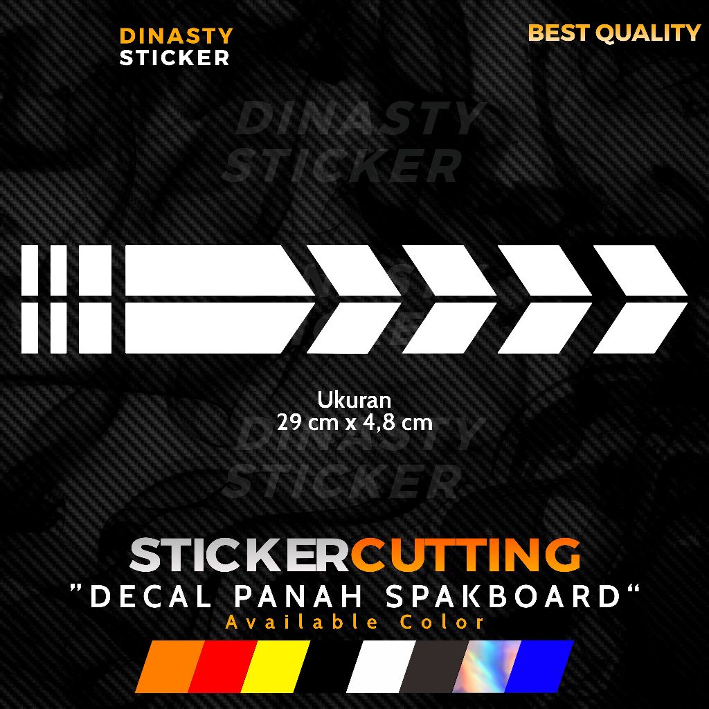 Jual STICKER STIKER CUTTING DECAL PANAH SPAKBOARD HELM BODY MOTOR ...
