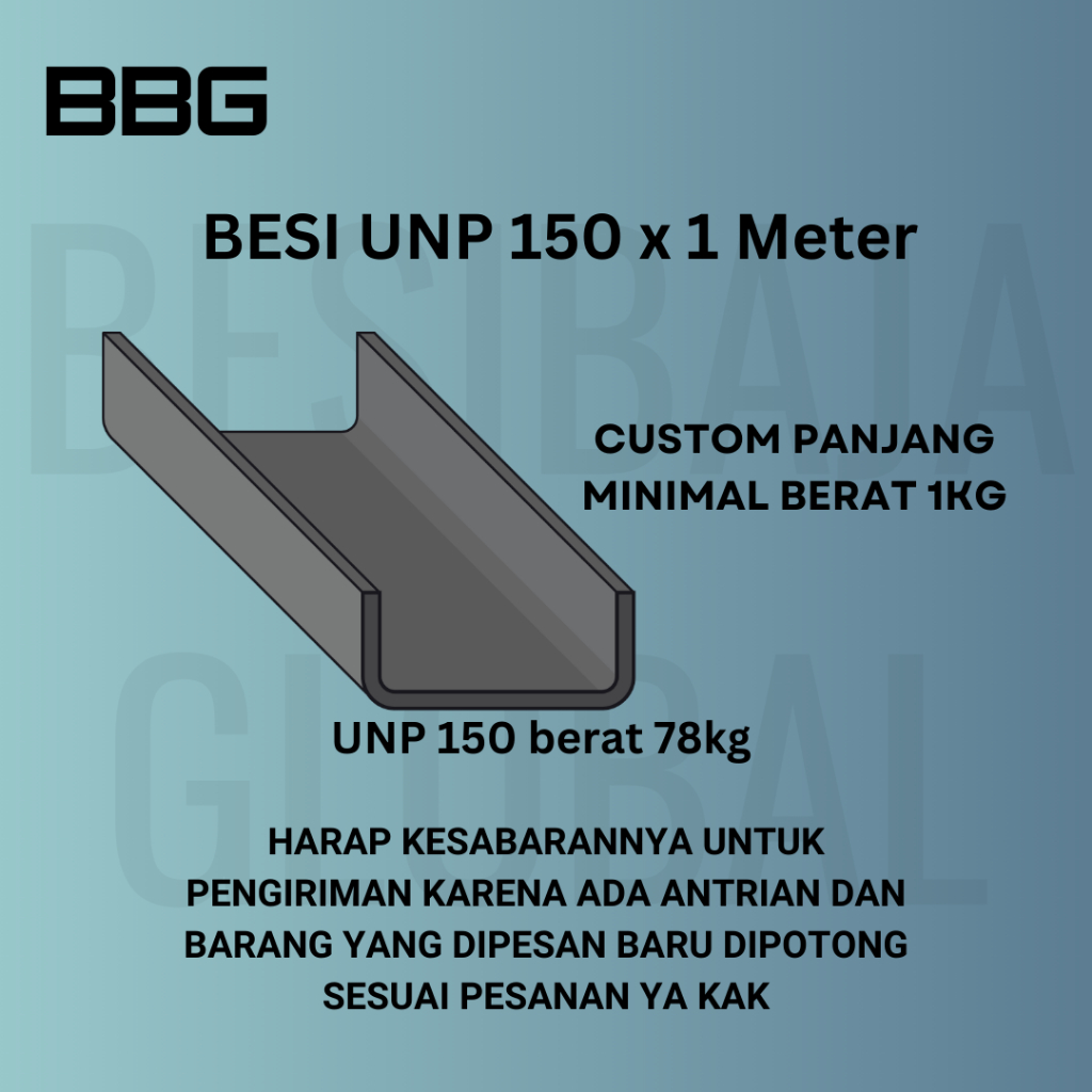 Jual BESI UNP 150 x 1 Meter | Shopee Indonesia