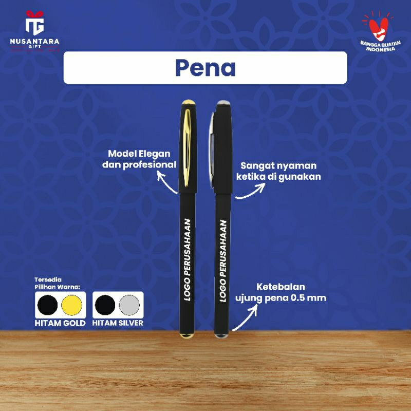 Jual Pena Besi Premium Bisa Custom Nama dan Logo Perusahaan | Shopee ...